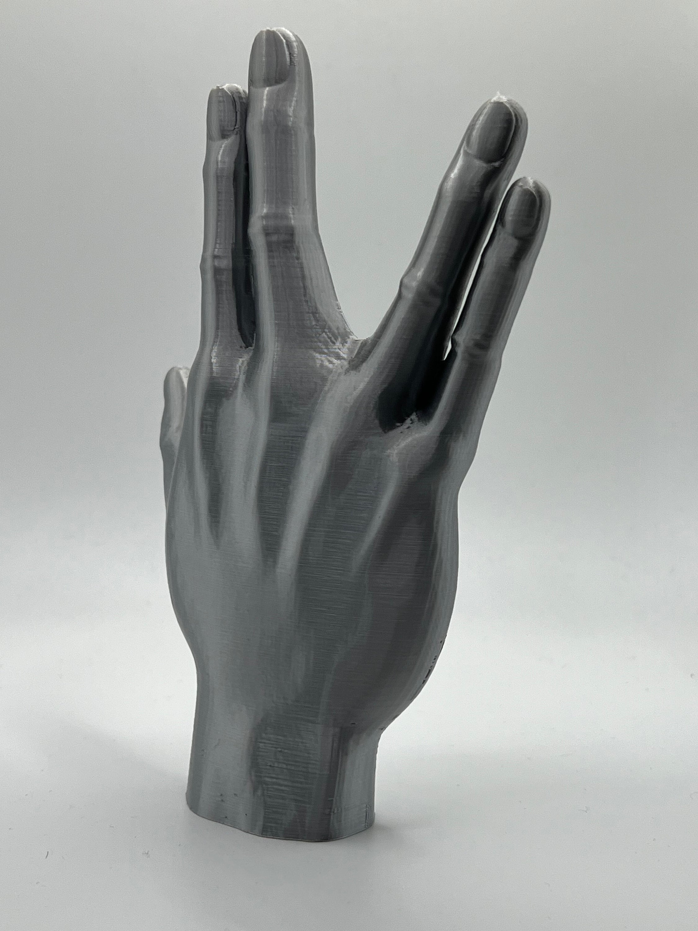 Spock Hand Vulcan Health Sign Hand Sculpture Different Color Options ...