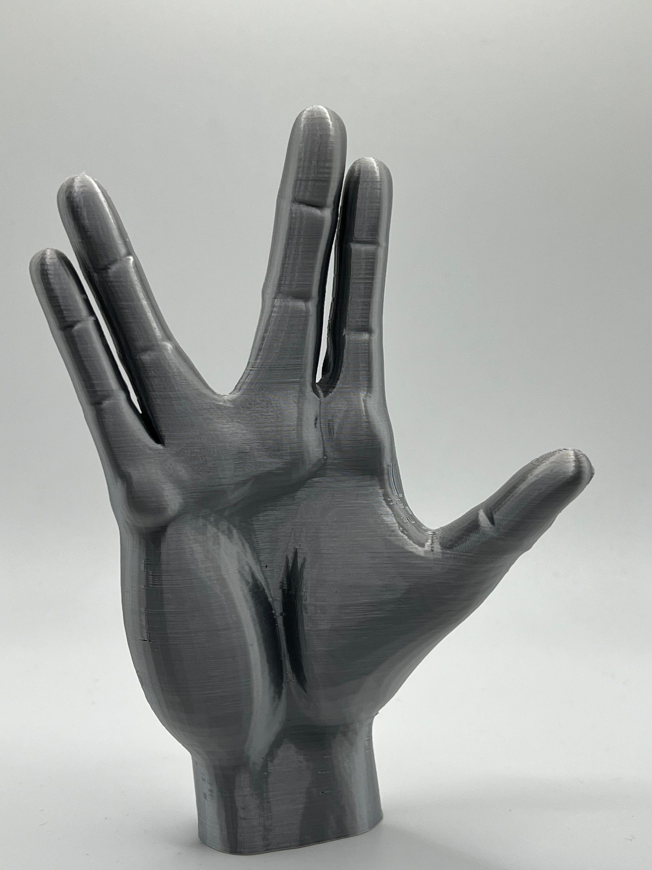 Spock Hand Vulcan Health Sign Hand Sculpture Different Color Options ...