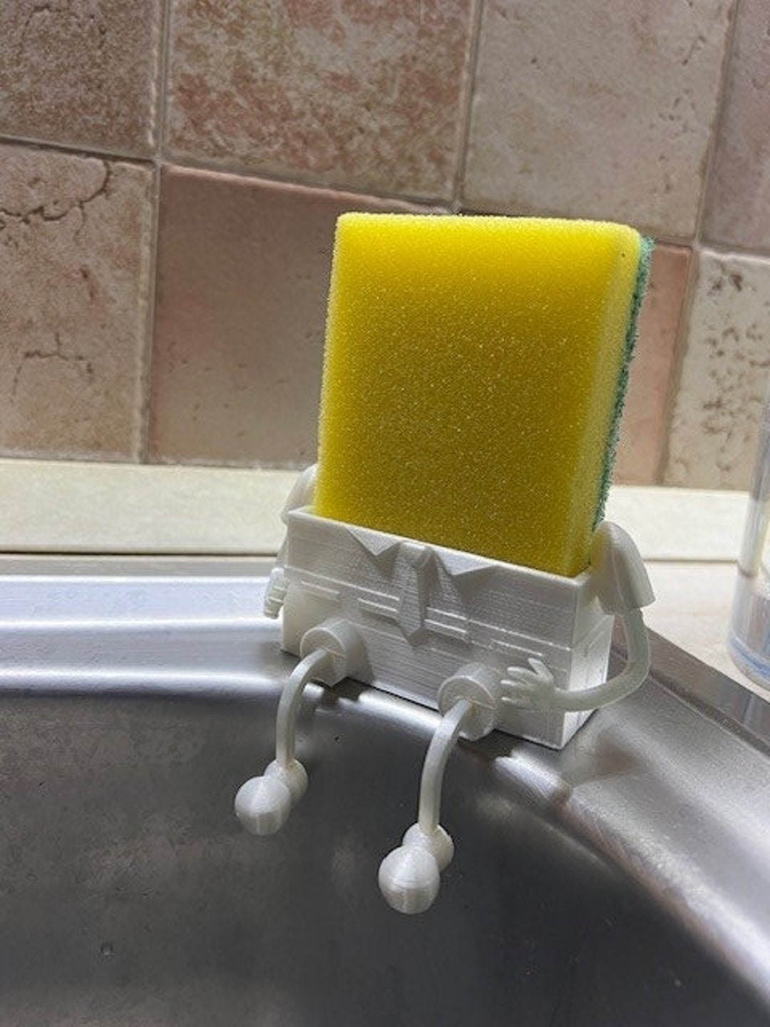 3D Spongebob Shaped Sponge Holder: Your Sink Adventure - Etsy