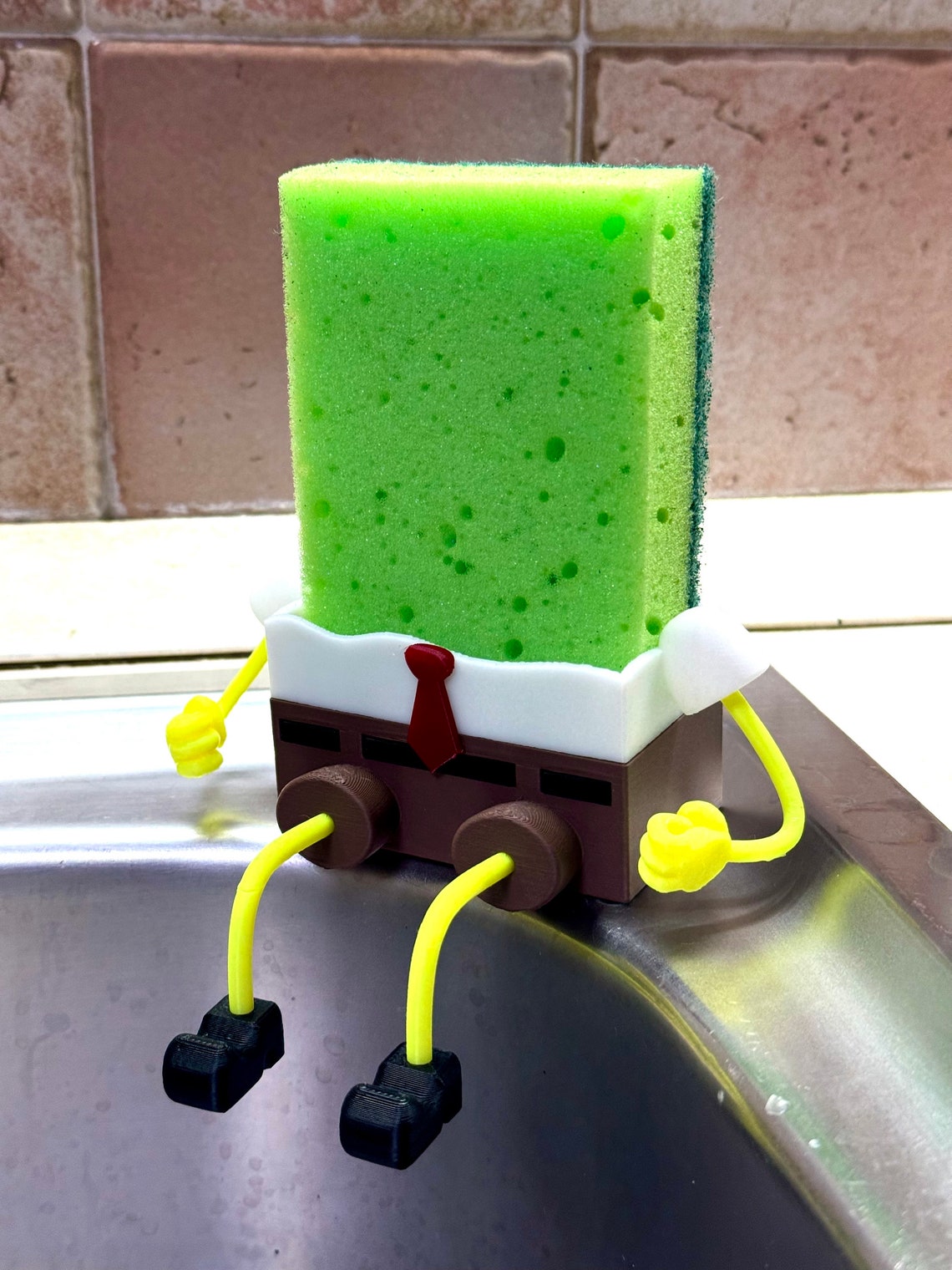 Bob the Sponge A Unique 3D Printed Stand Fun and Practical Kitchen ...