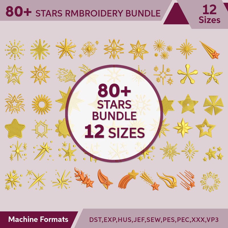 Star Embroidery - Etsy