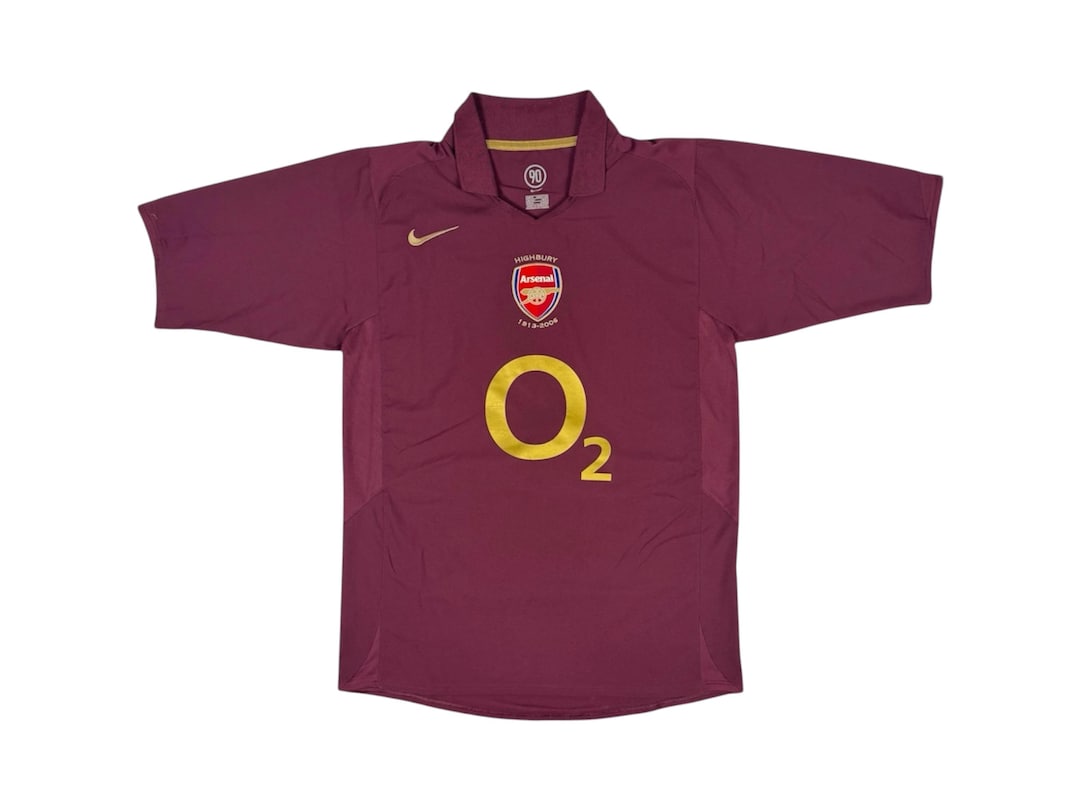 Arsenal 2005-06 O2 Home Football Shirt | Vintage Jersey Size M ...