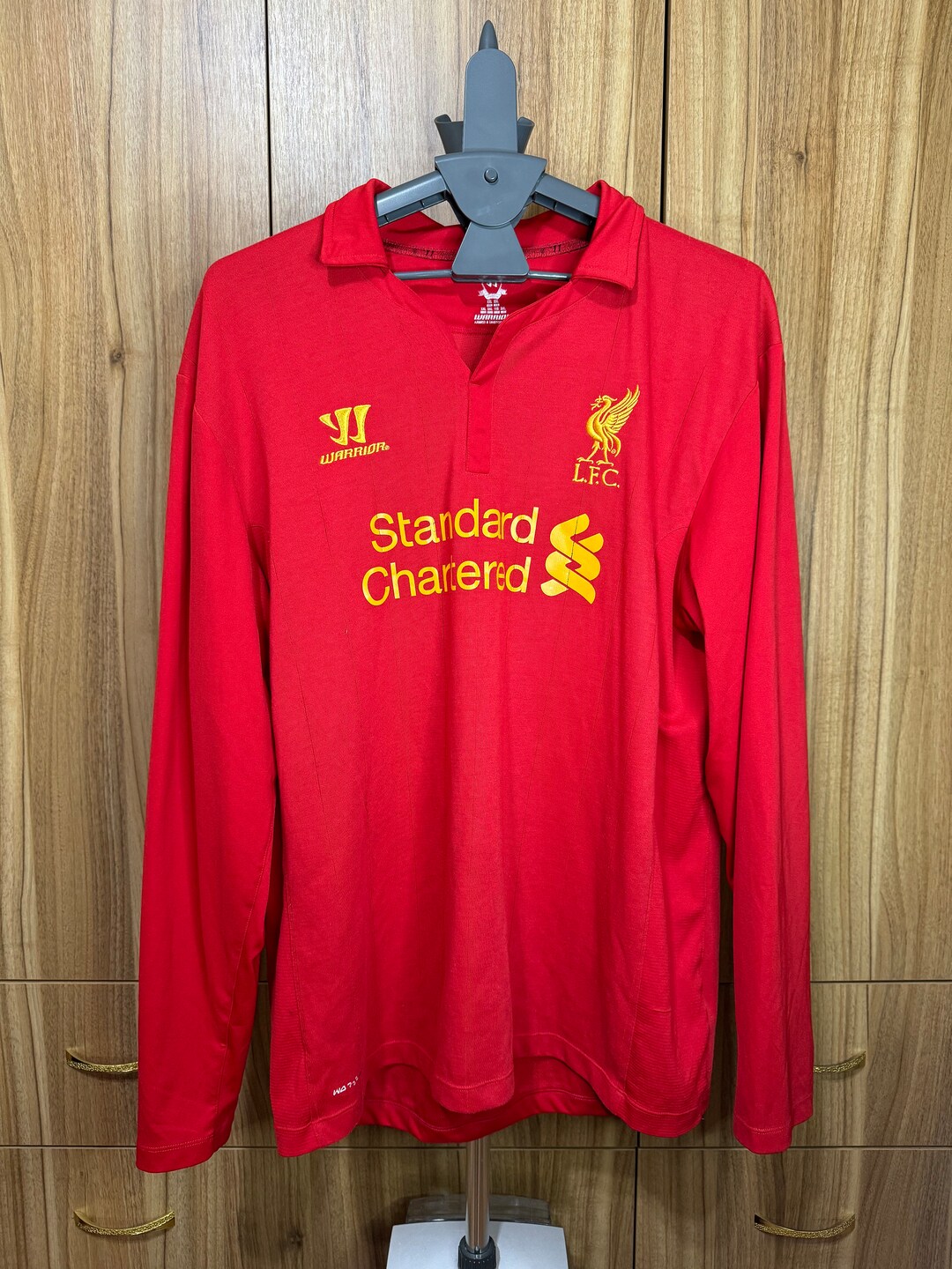 Warrior Liverpool Fc 2012 2013 Home Soccer Football Long Sleeve Size ...