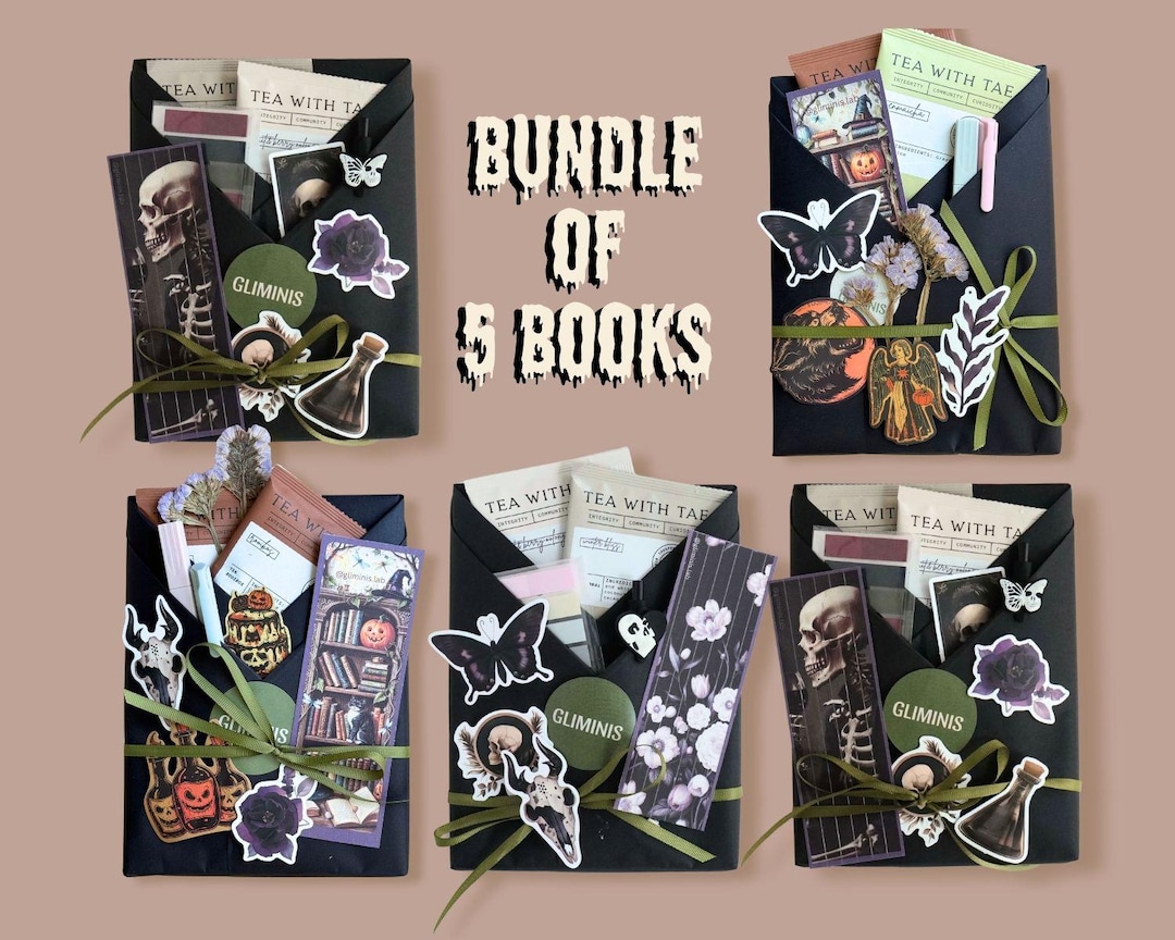 5 Halloween Book Blind Date With A Book Club Gift Idea Bulk Book Club ...