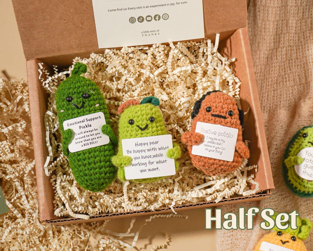 Personalized Coworker Gift Crochet Emotional Support Work Stress Relief ...