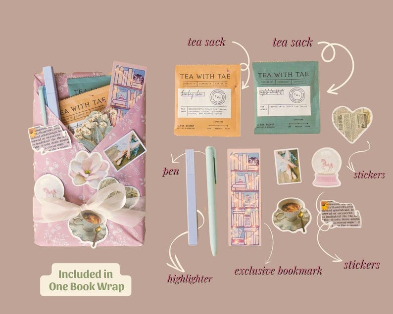 Galentine Blind Date With A Book Box Gift for Readers Bookish Valentine ...