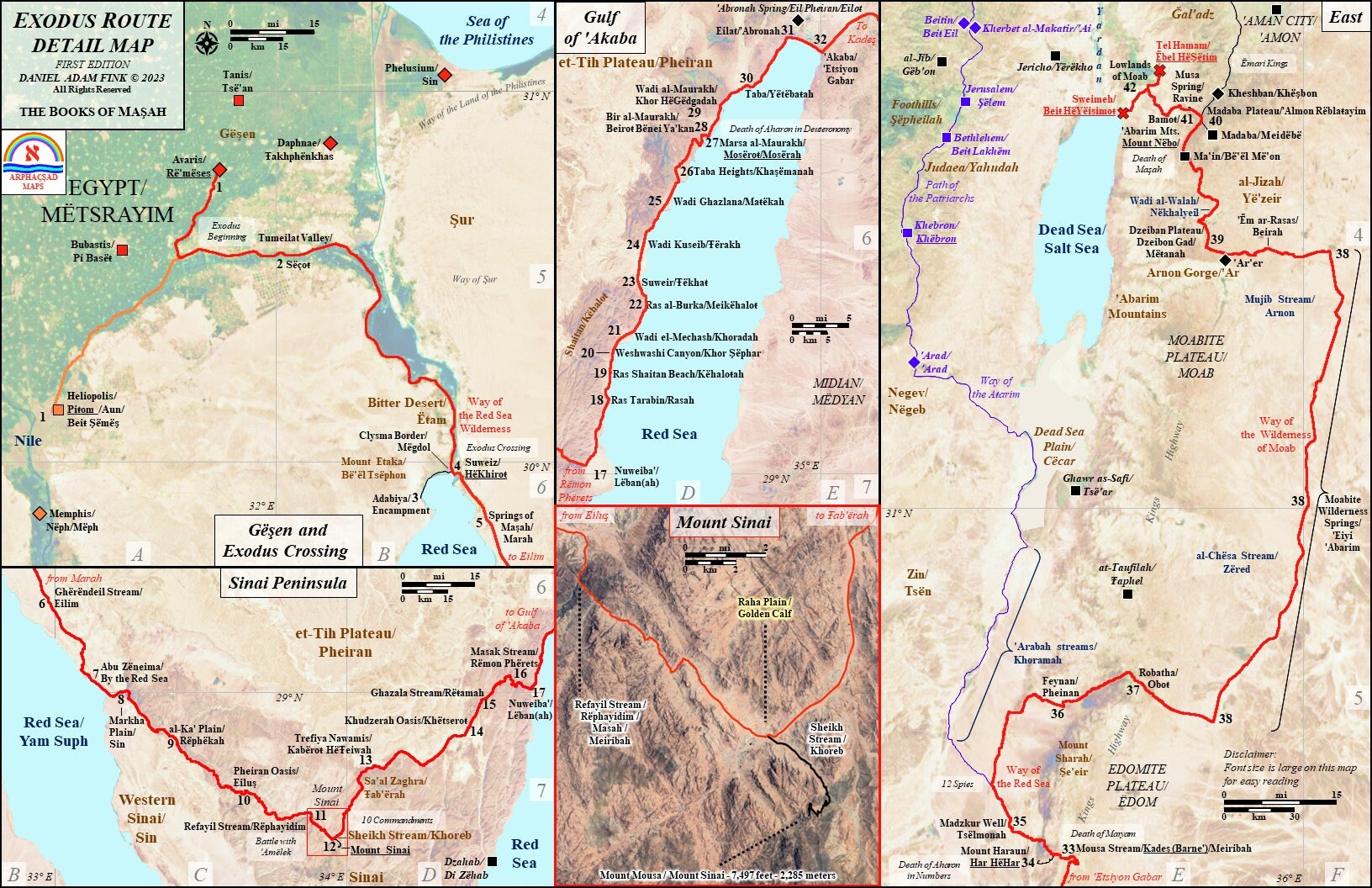 First Complete Exodus Route Maps - Etsy Canada
