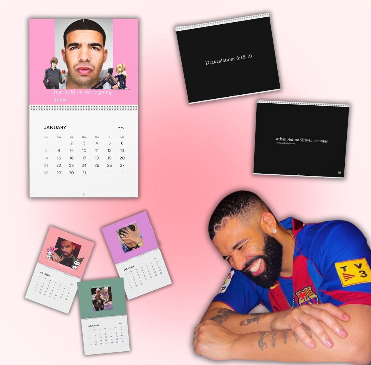 Kawaii Drake Calendar Drakealations - Etsy