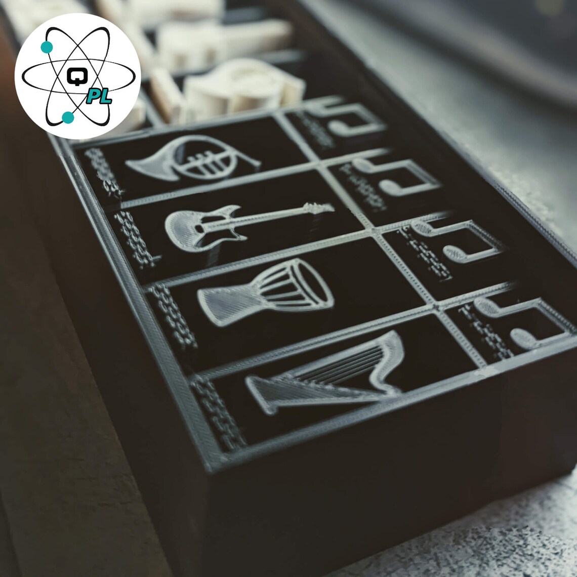 3D Printed Musical Instruments Chess Set Gift Box - Etsy