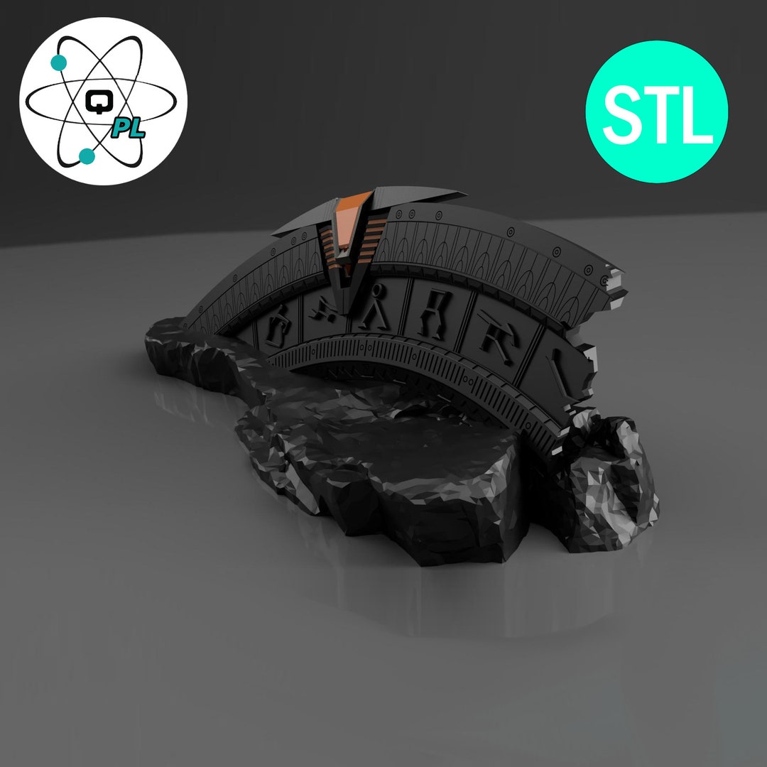 Stargate Illuminate 3D Printed Ruin Gate Fragment Desk Lamp STL - Etsy