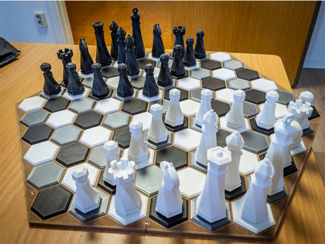 Elegant Hexagon Chess Game Set - Etsy