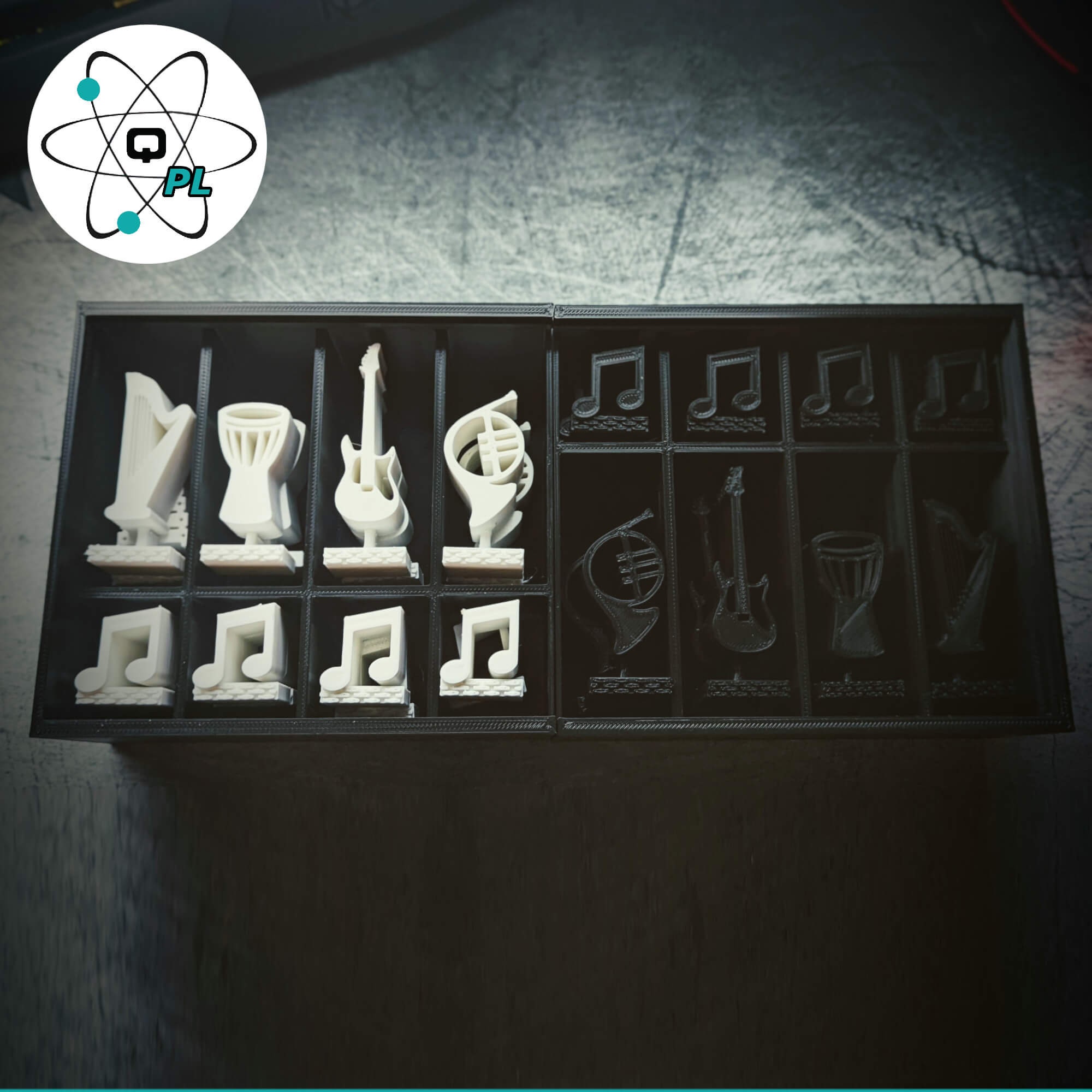3D Printed Musical Instruments Chess Set Gift Box - Etsy