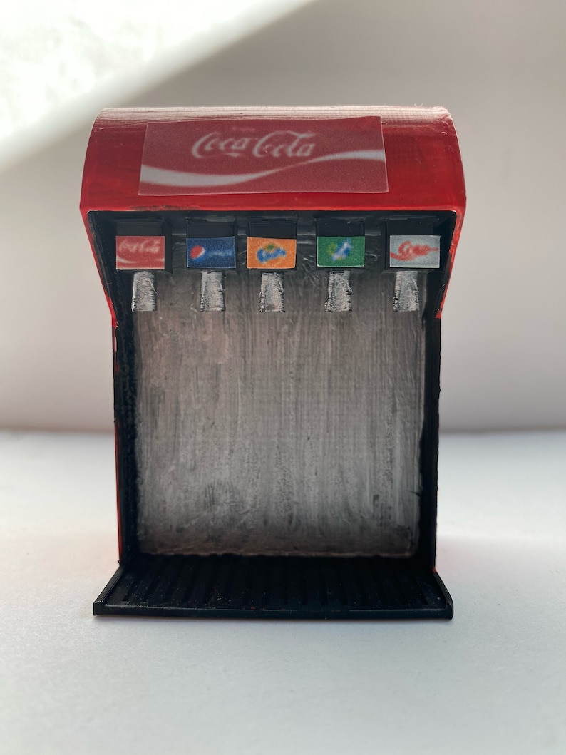 1:12 Scale Soda Machine Dispenser for Doll House Diorama 3D Print FILE ...