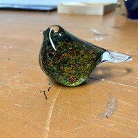 Pair of Swedish Blue Glass Birds Designed by Josef Marcolin for FM ...