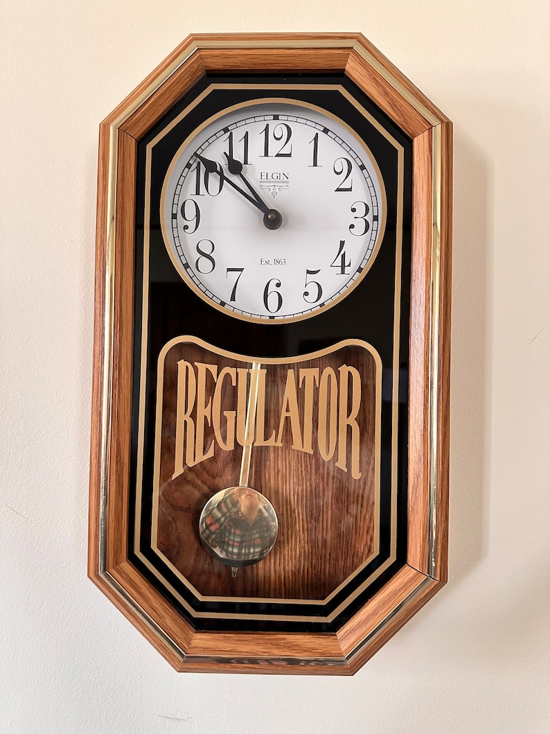 Vintage Elgin Clock Corp. Wall / Standing Regulator - Etsy