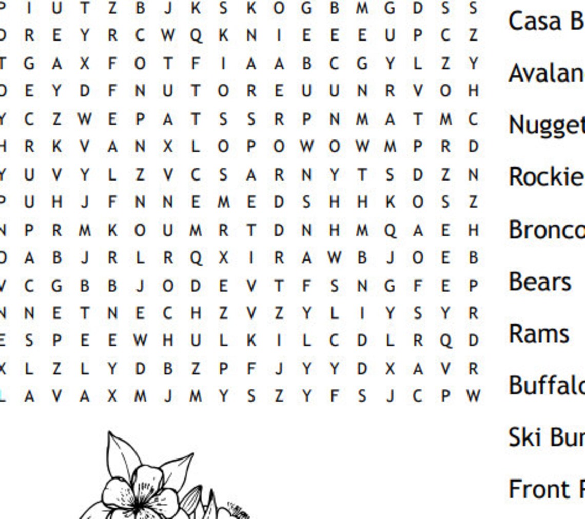 Colorado Word Search Puzzle Book #1 - 5 Different Puzzles - Etsy