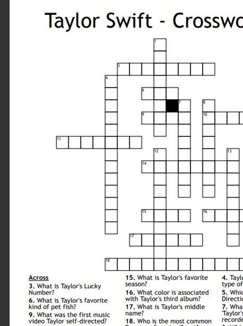 Taylor Swift Game and Activity Book - Girls Birthday Parties or Car ...