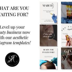 PRP Injection Instagram Templates for Nurse Injectors and Estheticians ...