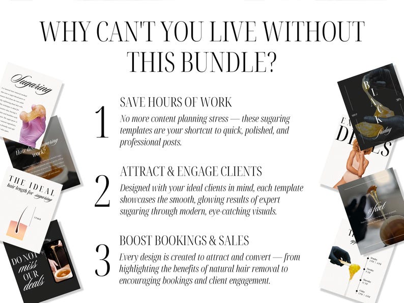 Sugaring Instagram Templates for Estheticians, Sugar Paste Hair Removal ...