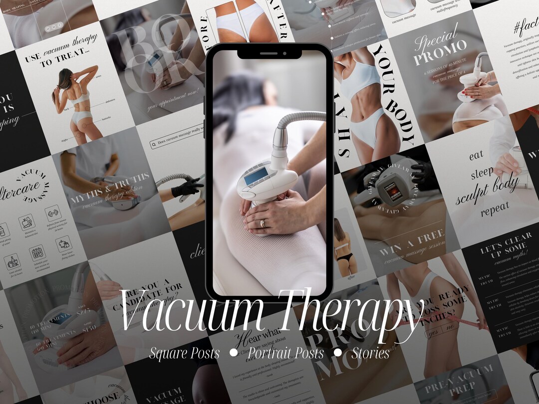 Modelos de Instagram para terapia a vácuo, modelagem corporal, redes ...