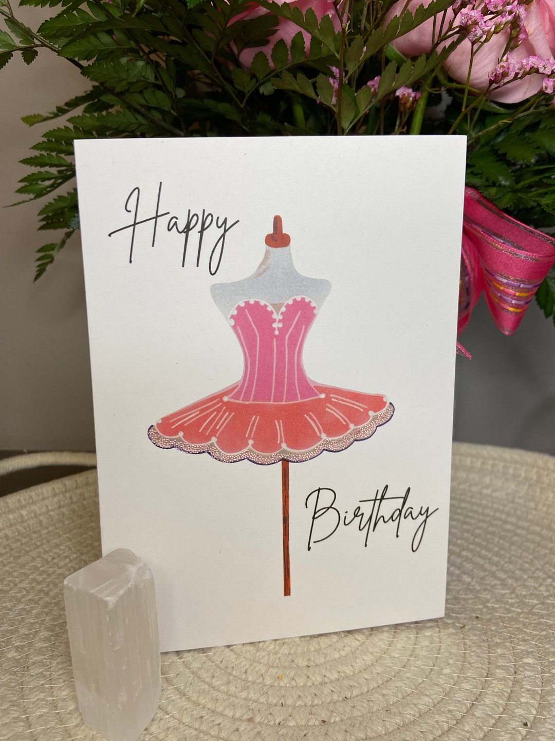 Tutu Happy Birthday Card - Etsy