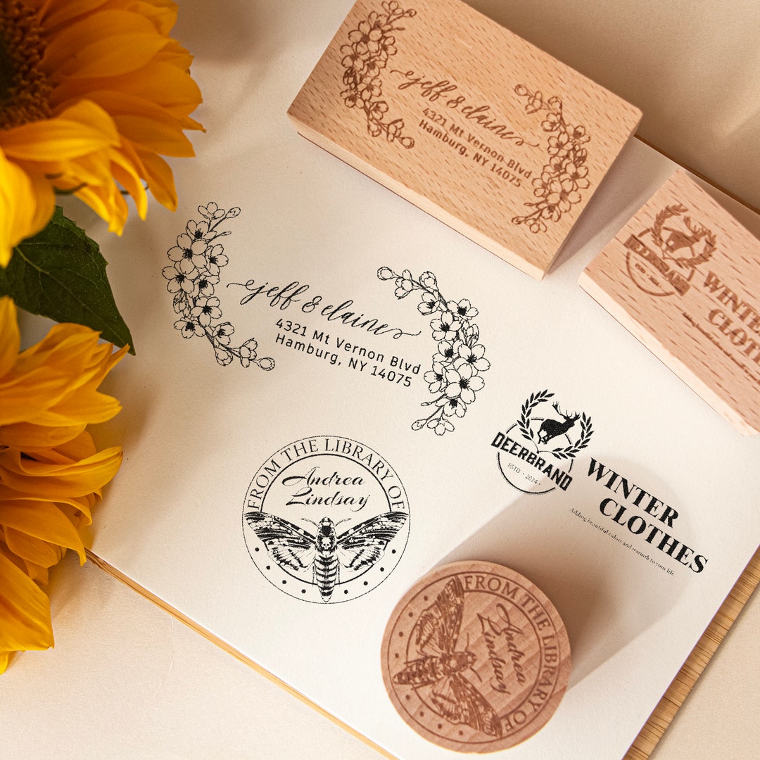 Custom Logo Rubber Stamp - Custom Any Logo Any Size, 3 - 20cm Stamp ...