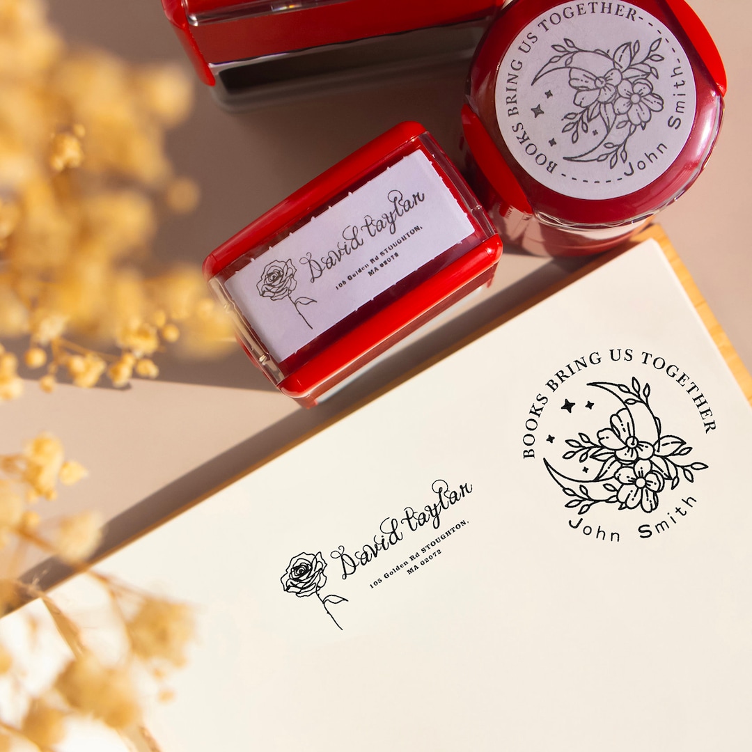 Lorna Personalized Self-inking Stamps, Custom Book Stamp, Swift Preview ...