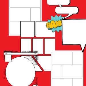 Blank Comic Book Template - Etsy
