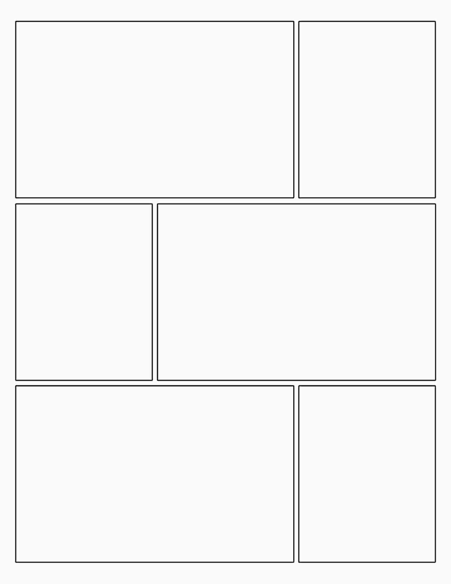 Blank Comic Book Template - Etsy