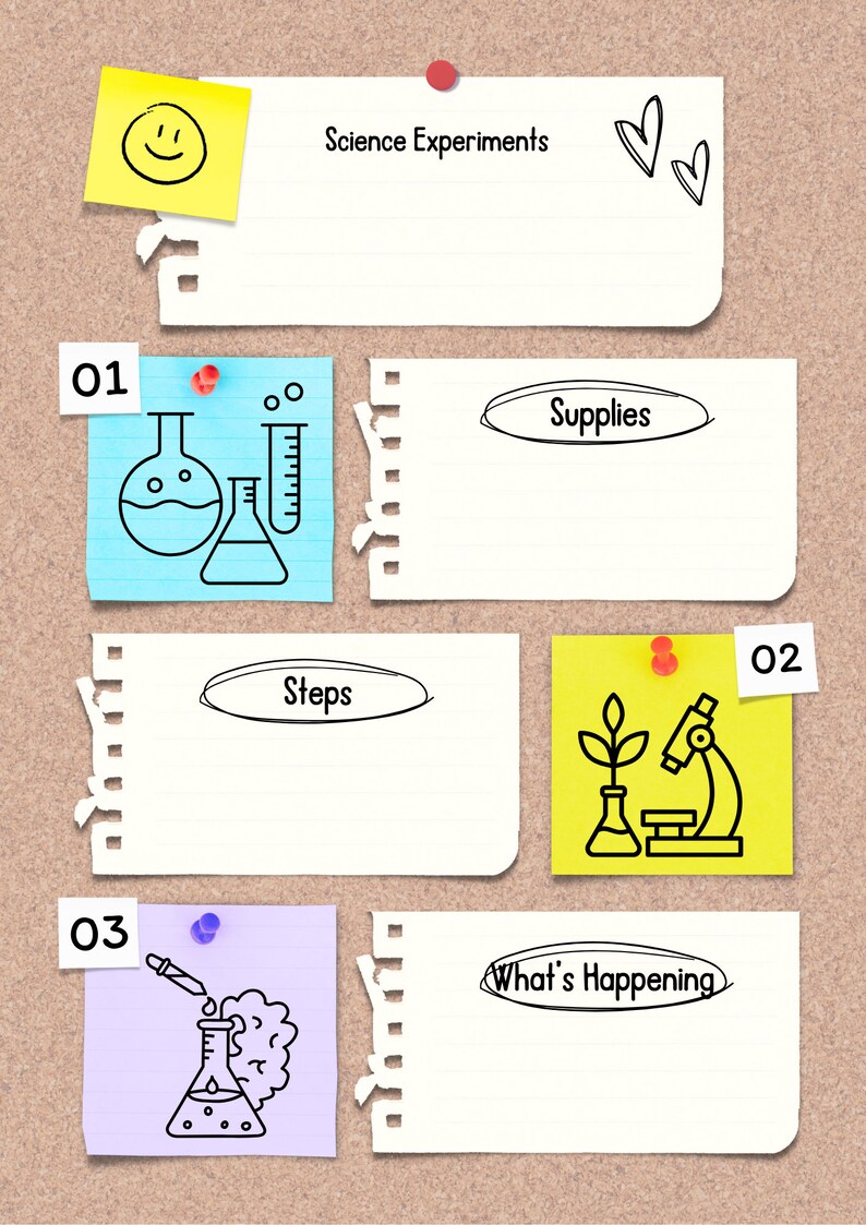 Science Experiment Info Cards for Kids and Template to Do More - Etsy ...