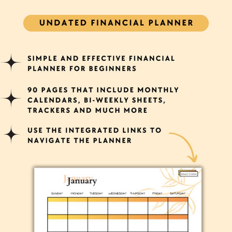The Ultimate Financial Planner for Beginners, Undated Digital Planner ...