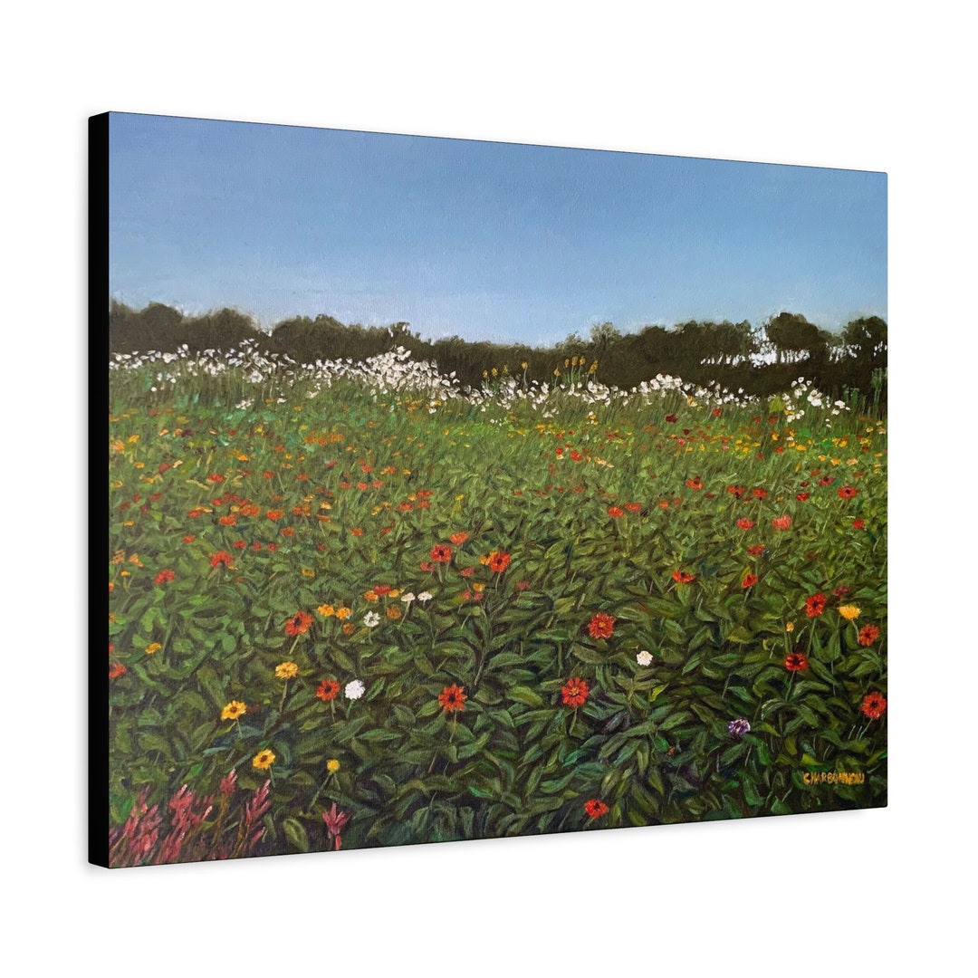 Fine Art Print From Original Oil Painting 'roam Flora 1', Matte Canvas ...