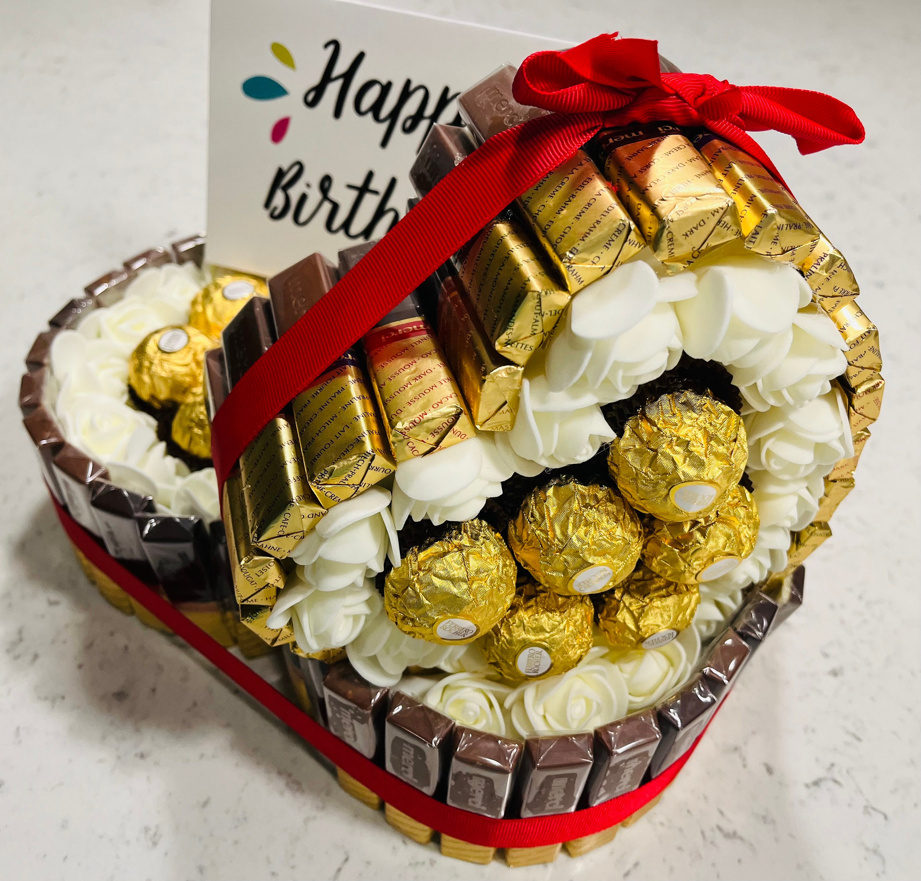 10 Luxury Chocolate Candy Heart Tower. Perfect for Special Occasions ...