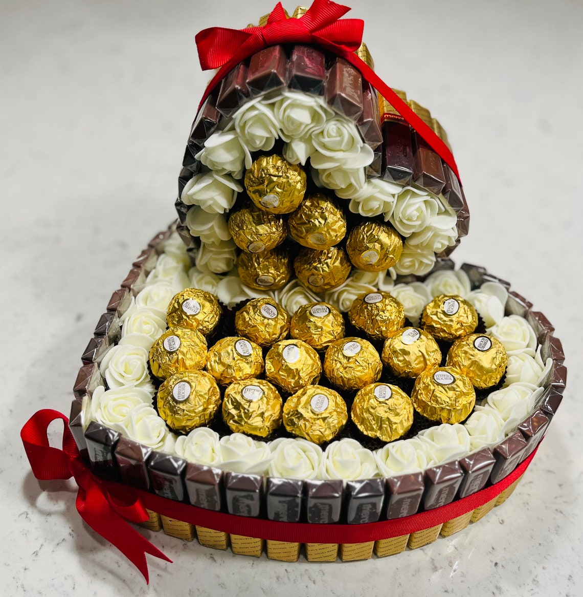 10 Luxury Chocolate Candy Heart Tower. Perfect for Special Occasions ...