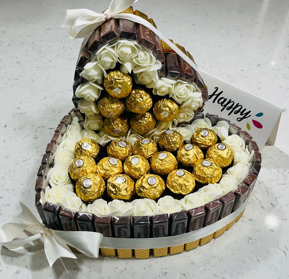 10 Luxury Chocolate Candy Heart Tower. Perfect for Special Occasions ...