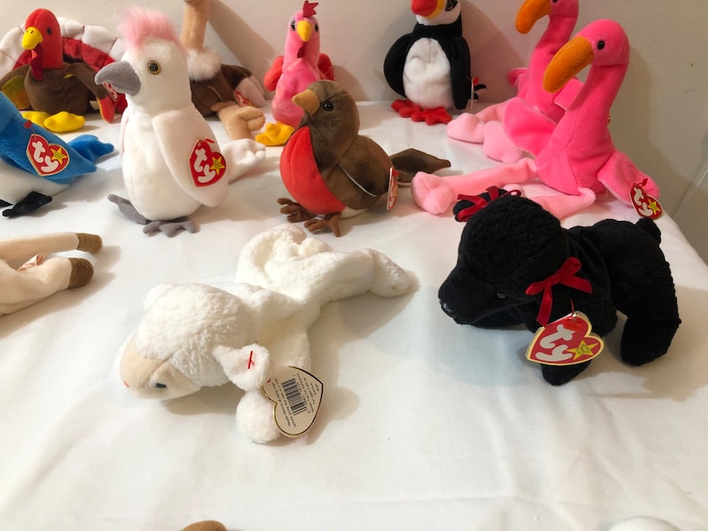 BEANIE BABIES RARE Lot of 23 Vintage Ty Original Beanie Babies New ...