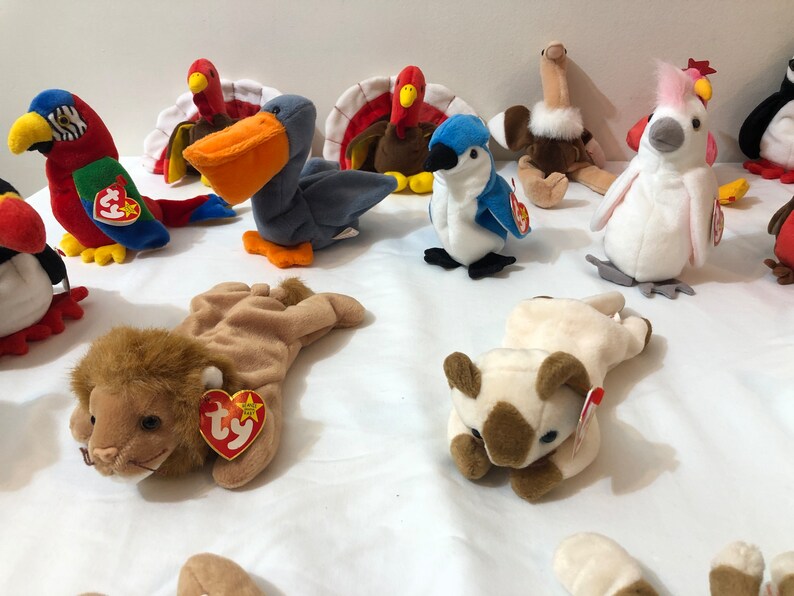 BEANIE BABIES RARE Lot of 23 Vintage Ty Original Beanie Babies New ...