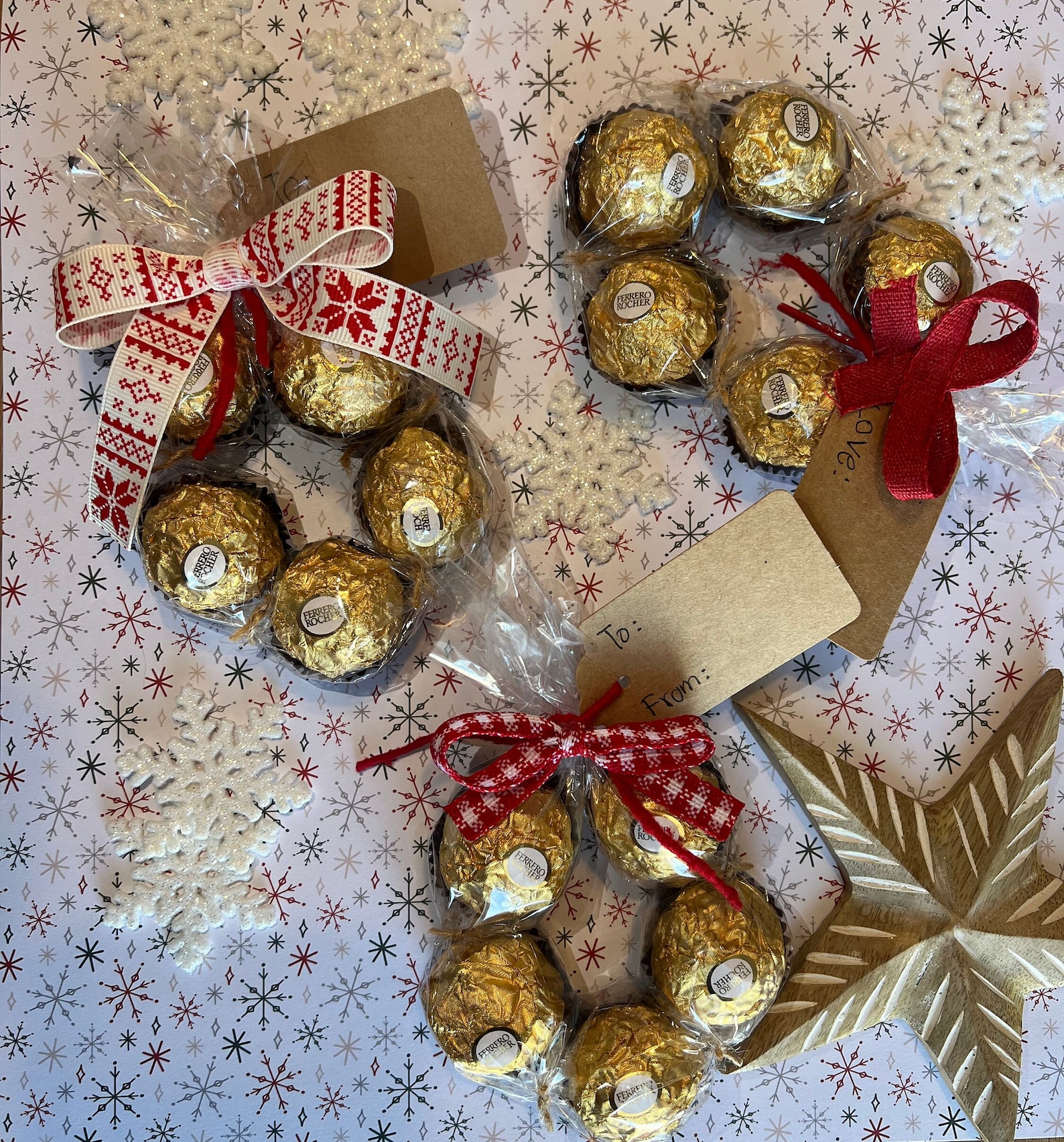 Ferrero Rocher Wreath Gift Idea Christmas Present Handmade - Etsy
