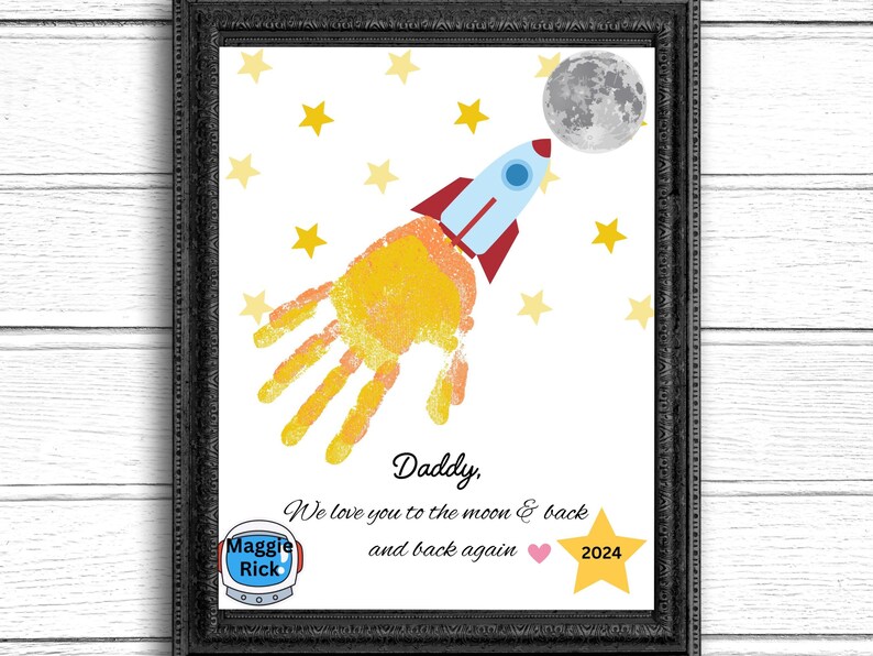 Fathers Day Handprint Craft, Printable for Dad, Dad Gift From Kids ...