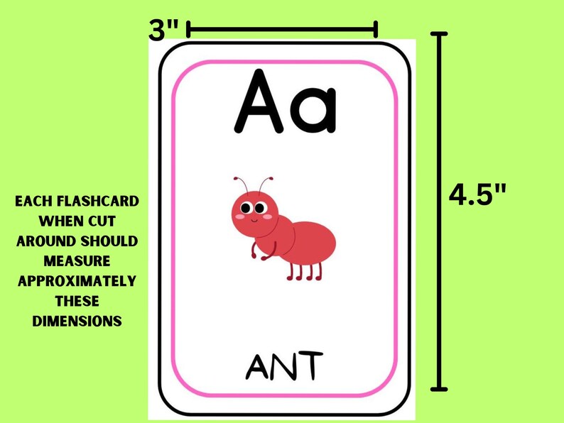 36 Abcs and Numbers Flashcards, Educational Flashcards, Colorful ...