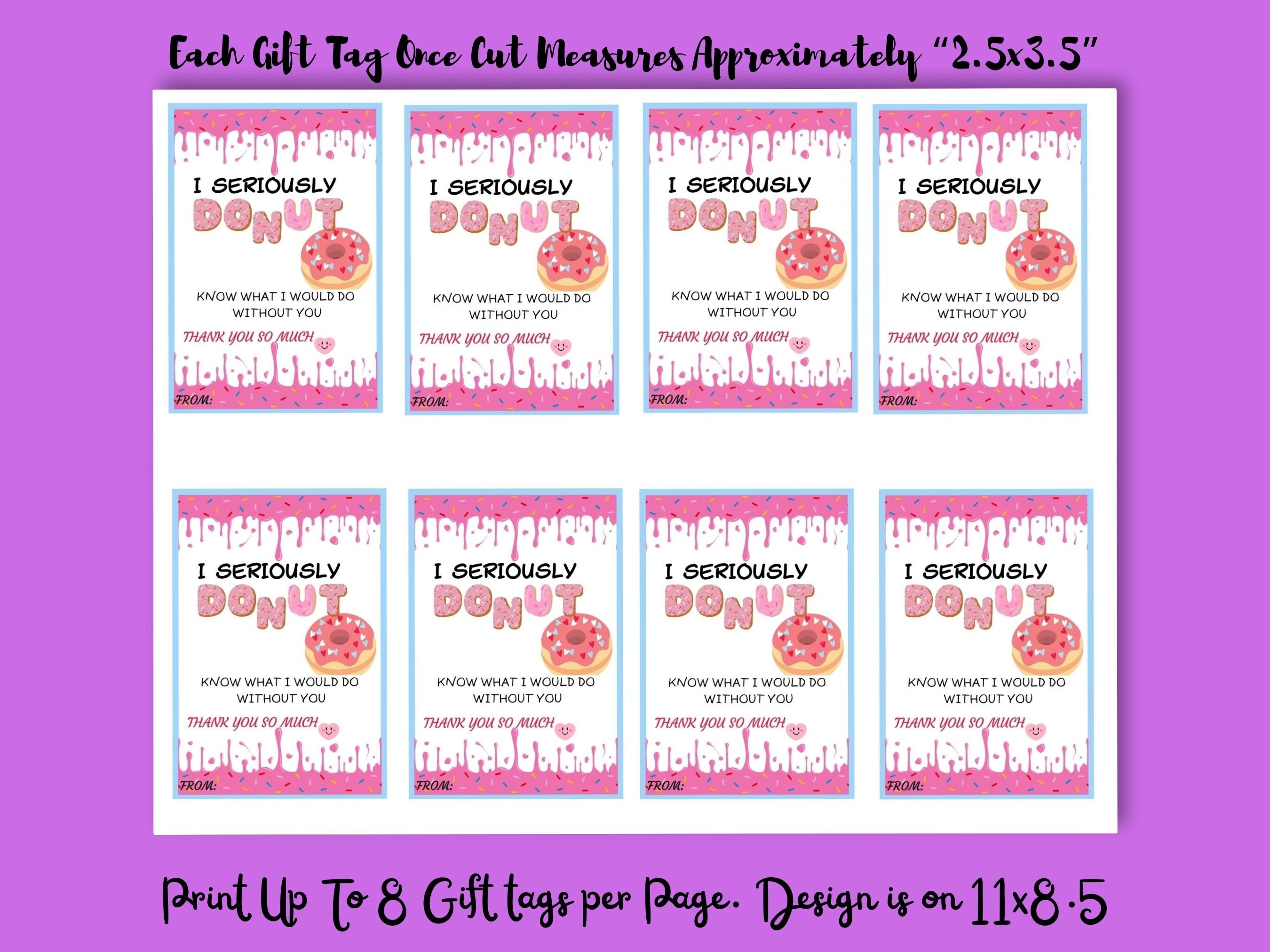 Teacher Appreciation Week Gift Tags, Printable Thank You Favor Tags ...