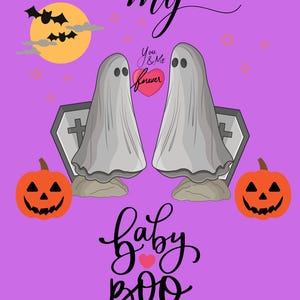 My Baby Boo Couple Ghost Png, Halloween Png, Trending Png, Cute ...