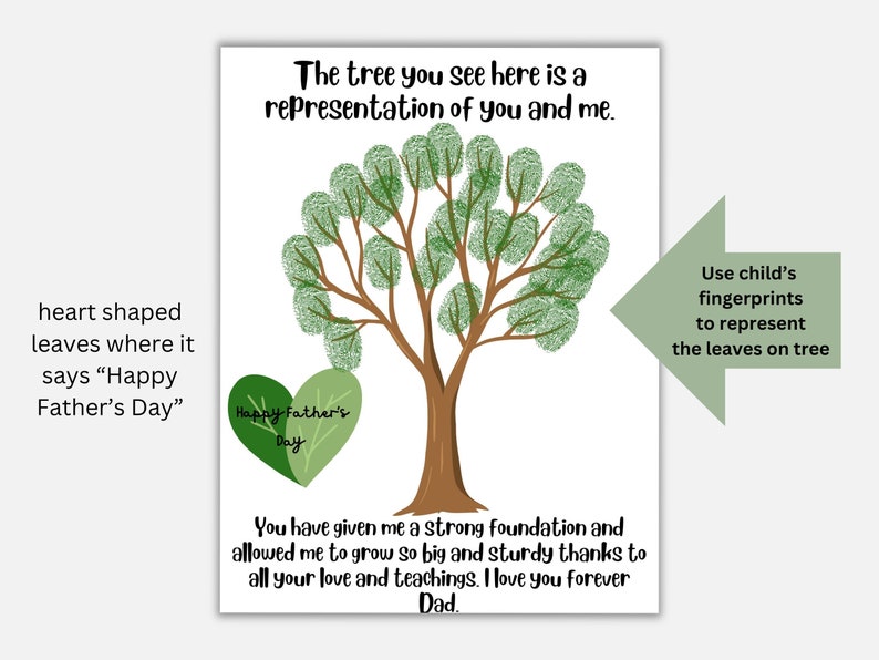 Fingerprint Craft for Fathers Day, Happy Fathers Day, Babies Kids ...