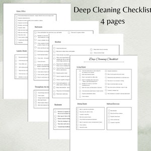 Deep Cleaning Checklist Whole House Deep Cleaning Checklist House ...