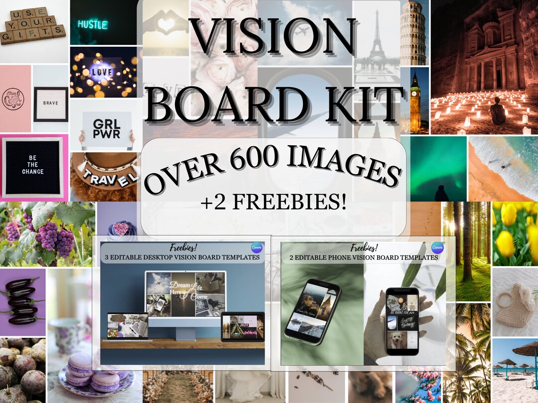 Vision Board Kit Printable Vision Board Starter Kit Vision Board Kit ...