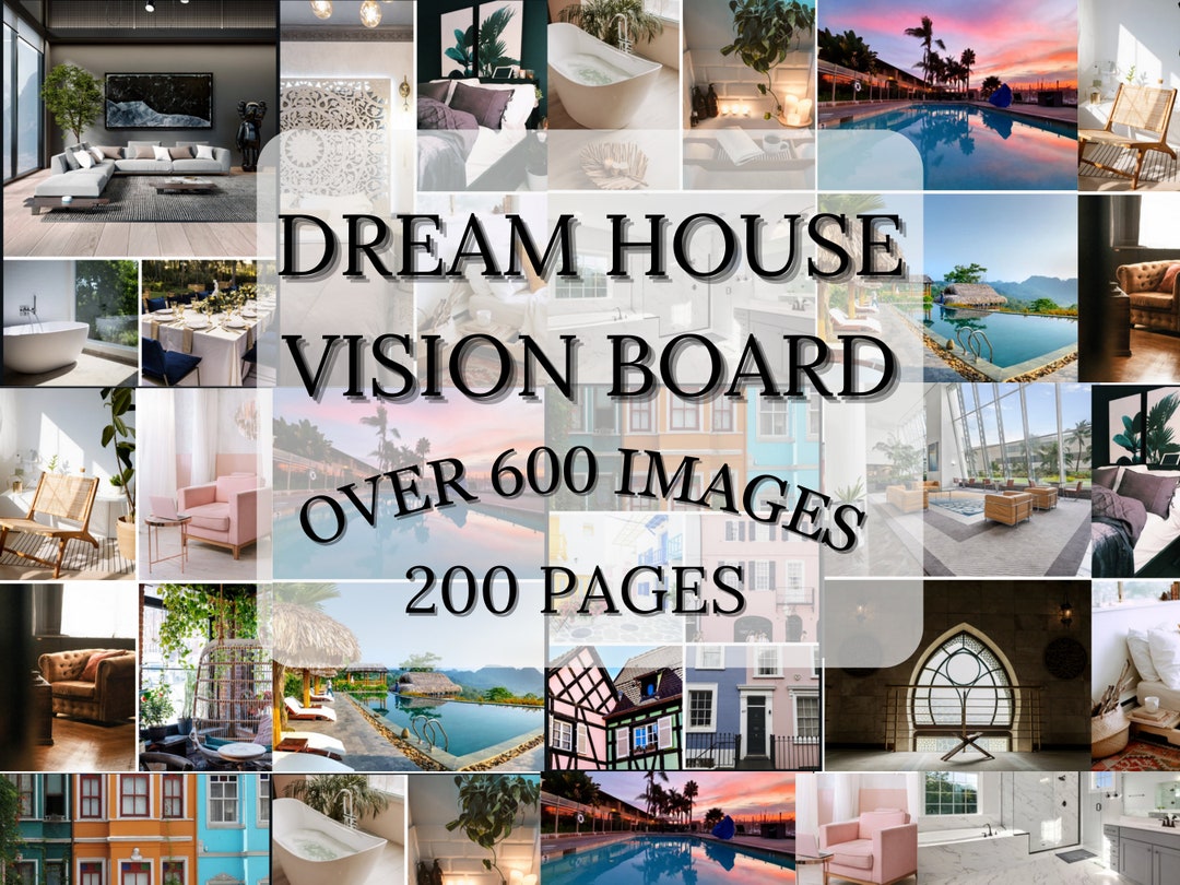 Dream House Vision Board Printable Images to Manifest Your Dream Home ...