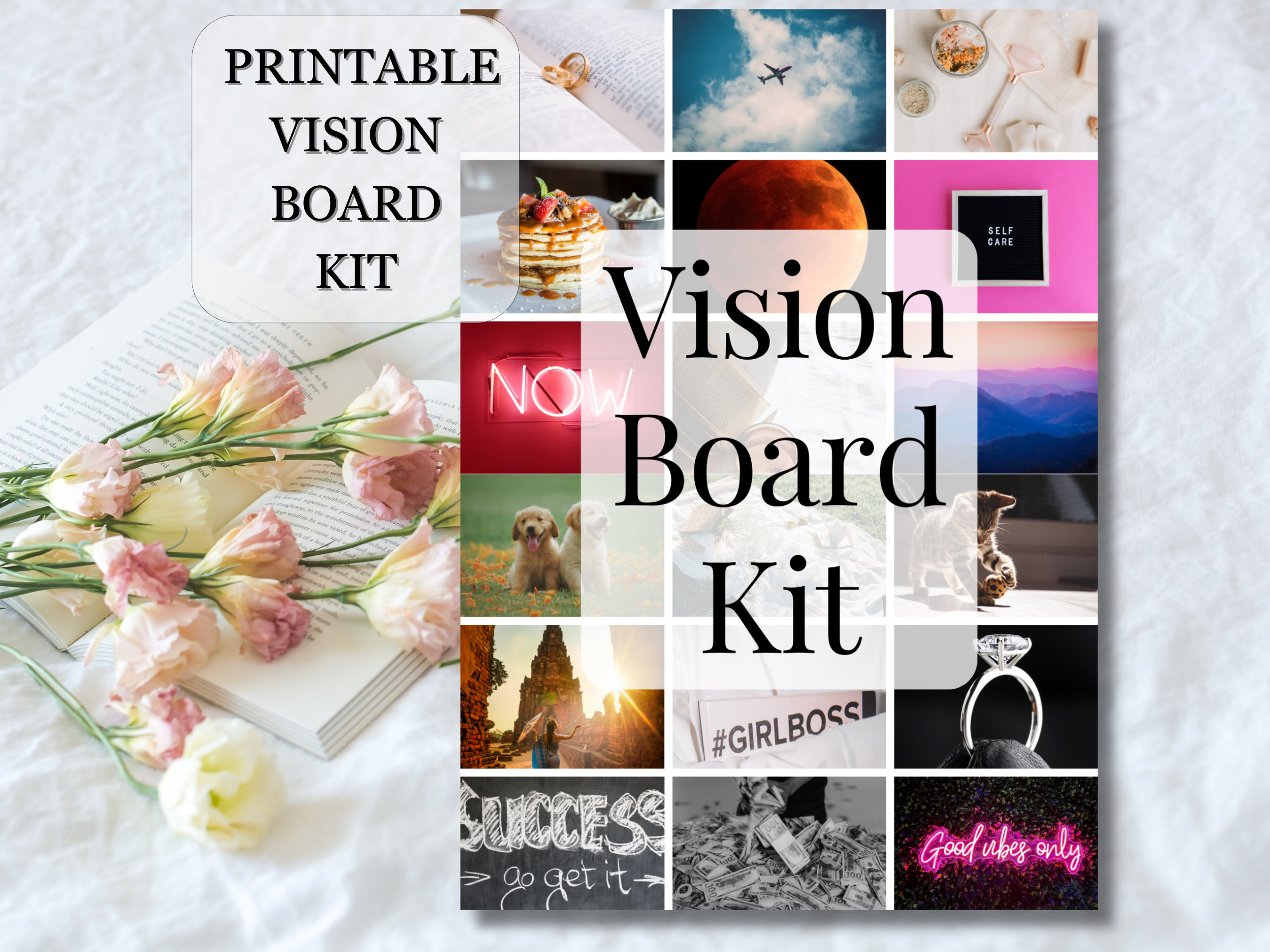 Vision Board Kit Printable Vision Board Starter Kit Vision Board Kit ...