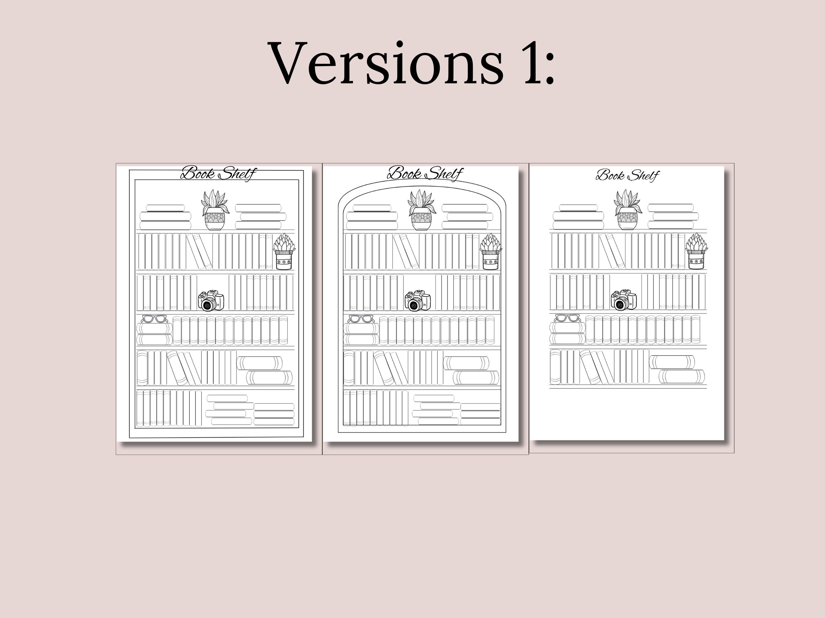 Book Tracker Bookshelf Book Shelf Printable Book Tracker 2024 Printable ...