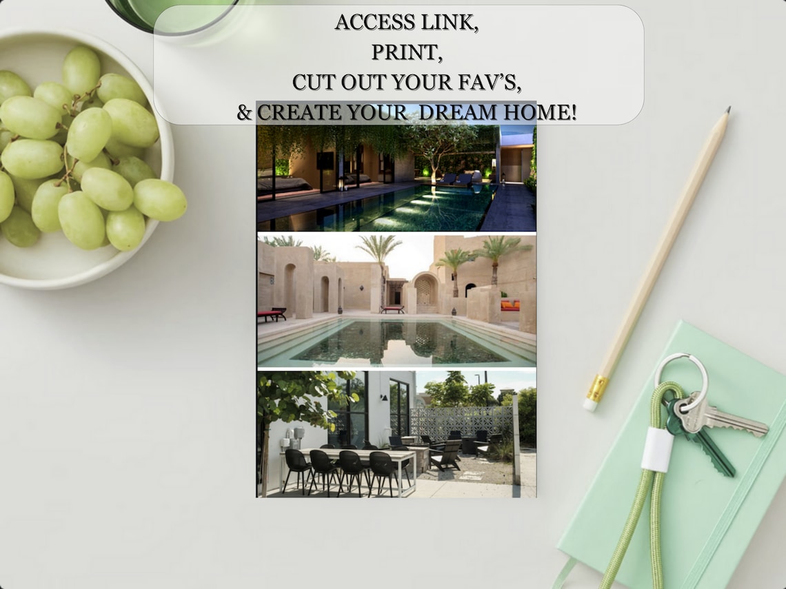Dream House Vision Board Printable Images to Manifest Your Dream Home ...
