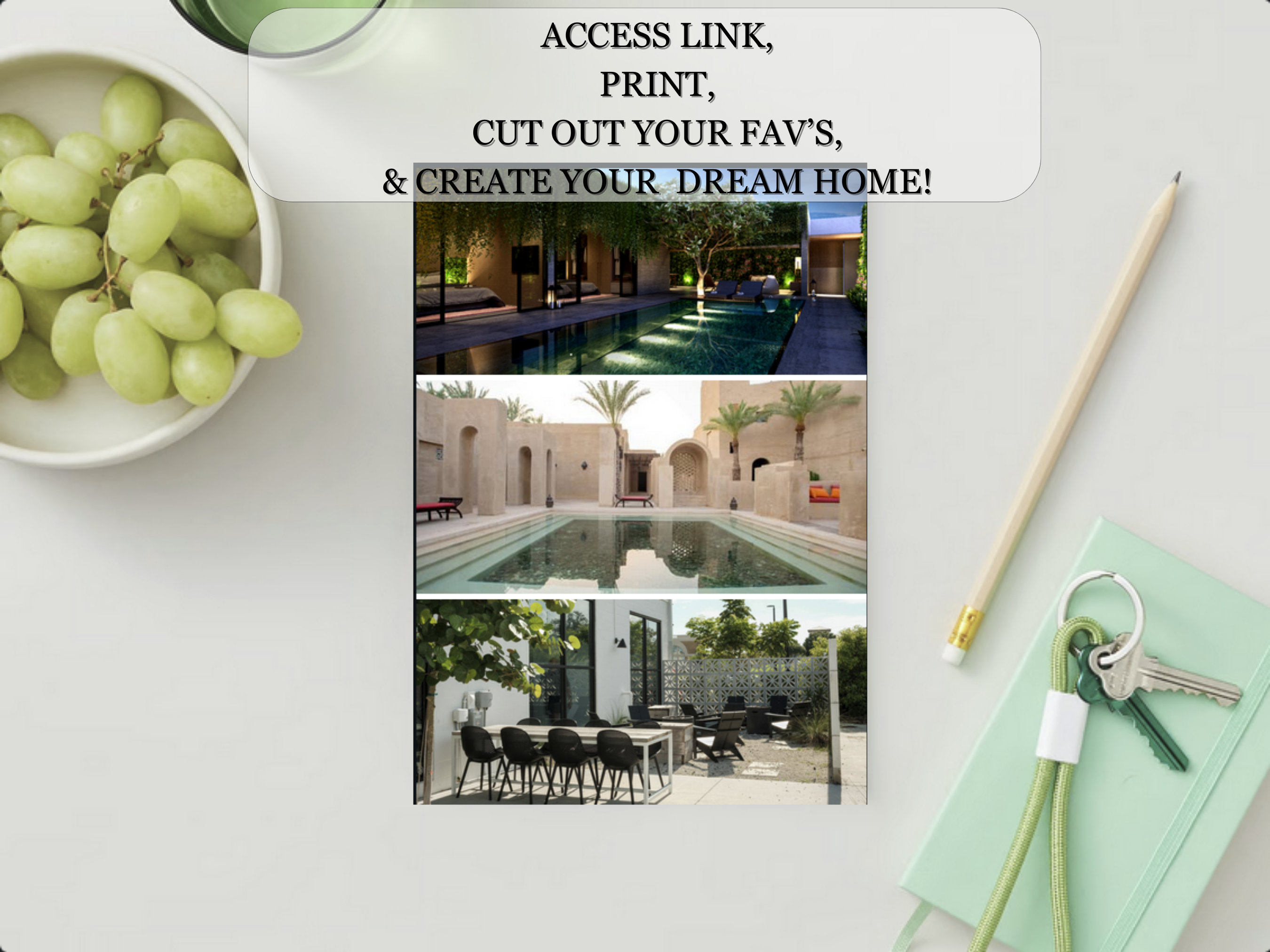 Dream House Vision Board Printable Images to Manifest Your Dream Home ...
